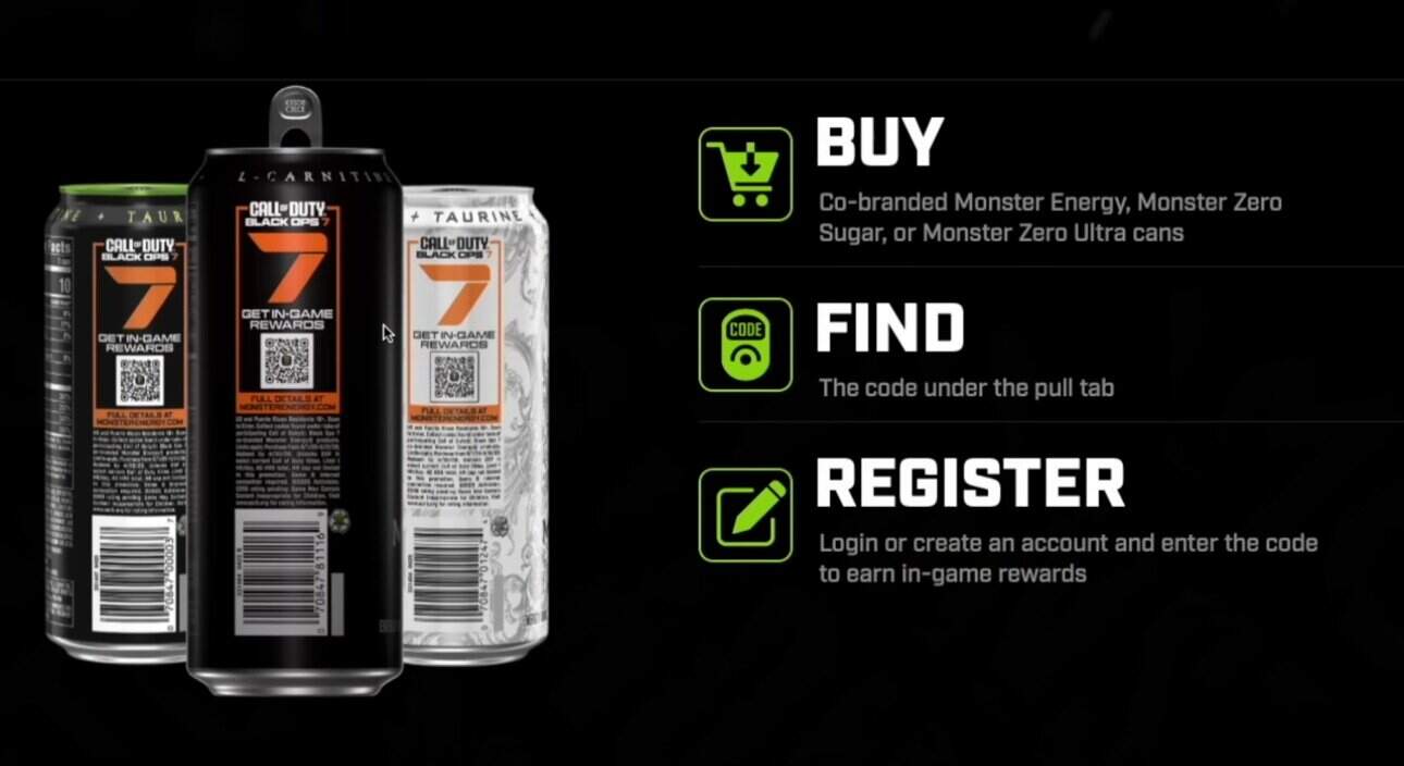 All Black Ops 7 Monster Energy Rewards and How To Unlock (Operator Skins, Blueprints) - Detonated