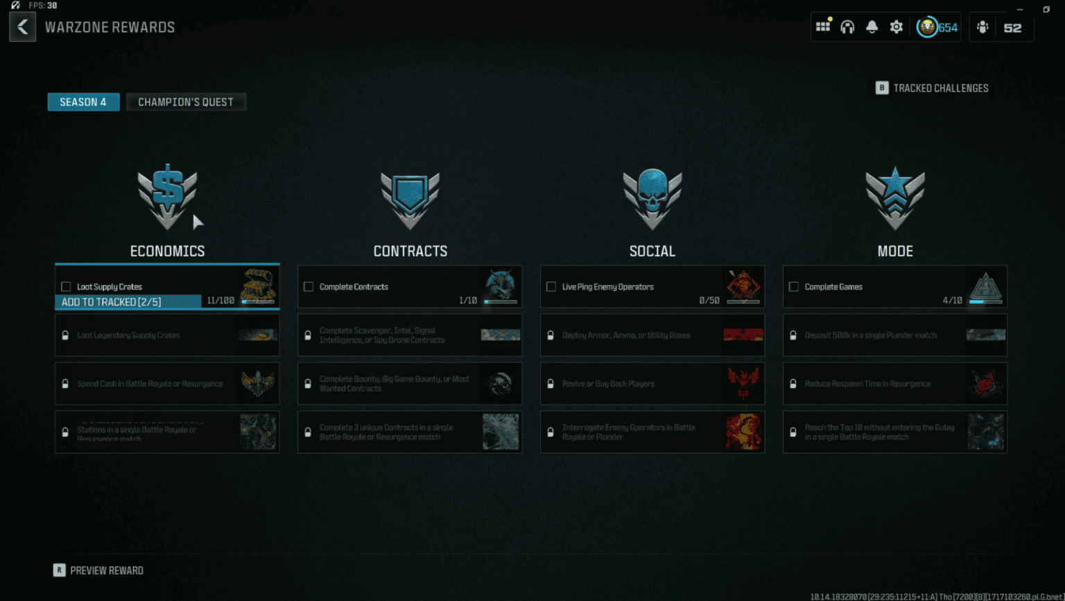 All New Warzone Secret Challenges & Camo Rewards | Season 4 Economics ...