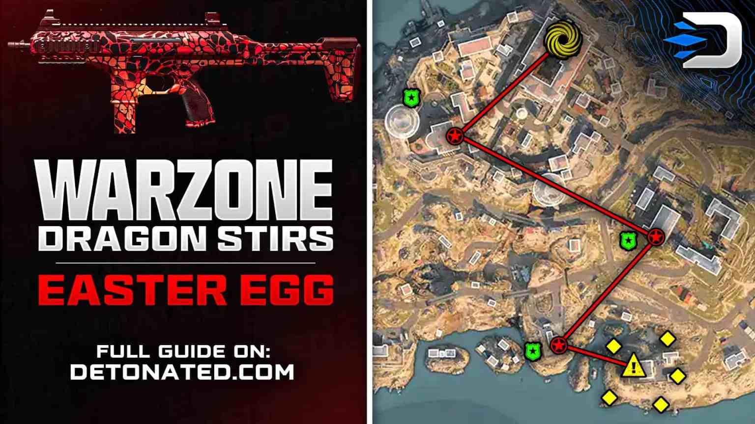 WARZONE 'DRAGON STIRS' EASTER EGG GUIDE | 'Crimson Wyrm' Fortunes Keep Camo Season 2 - Detonated