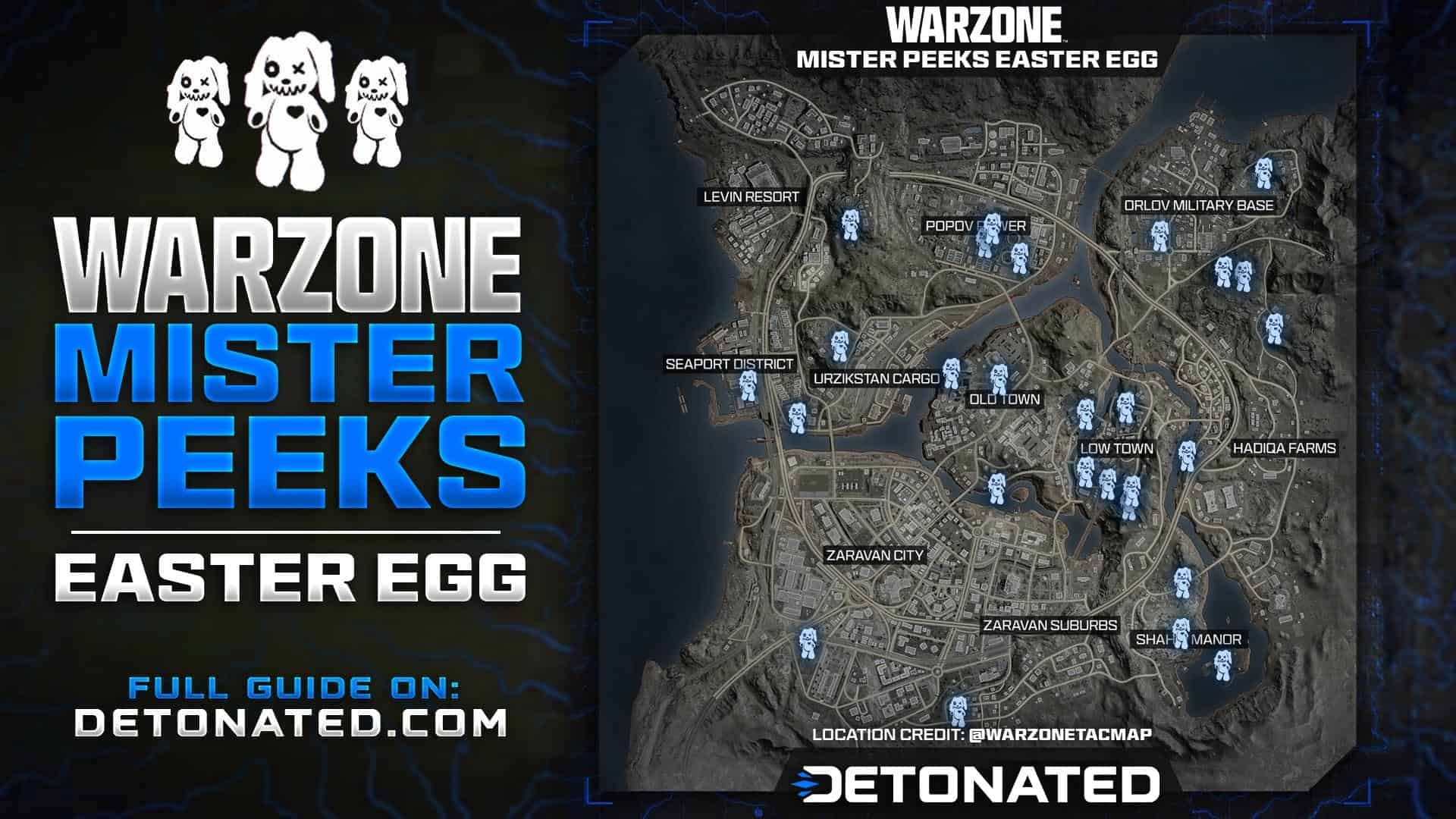 Warzone Mister Peeks Easter Egg Locations, Rewards & More | MW3 Season ...