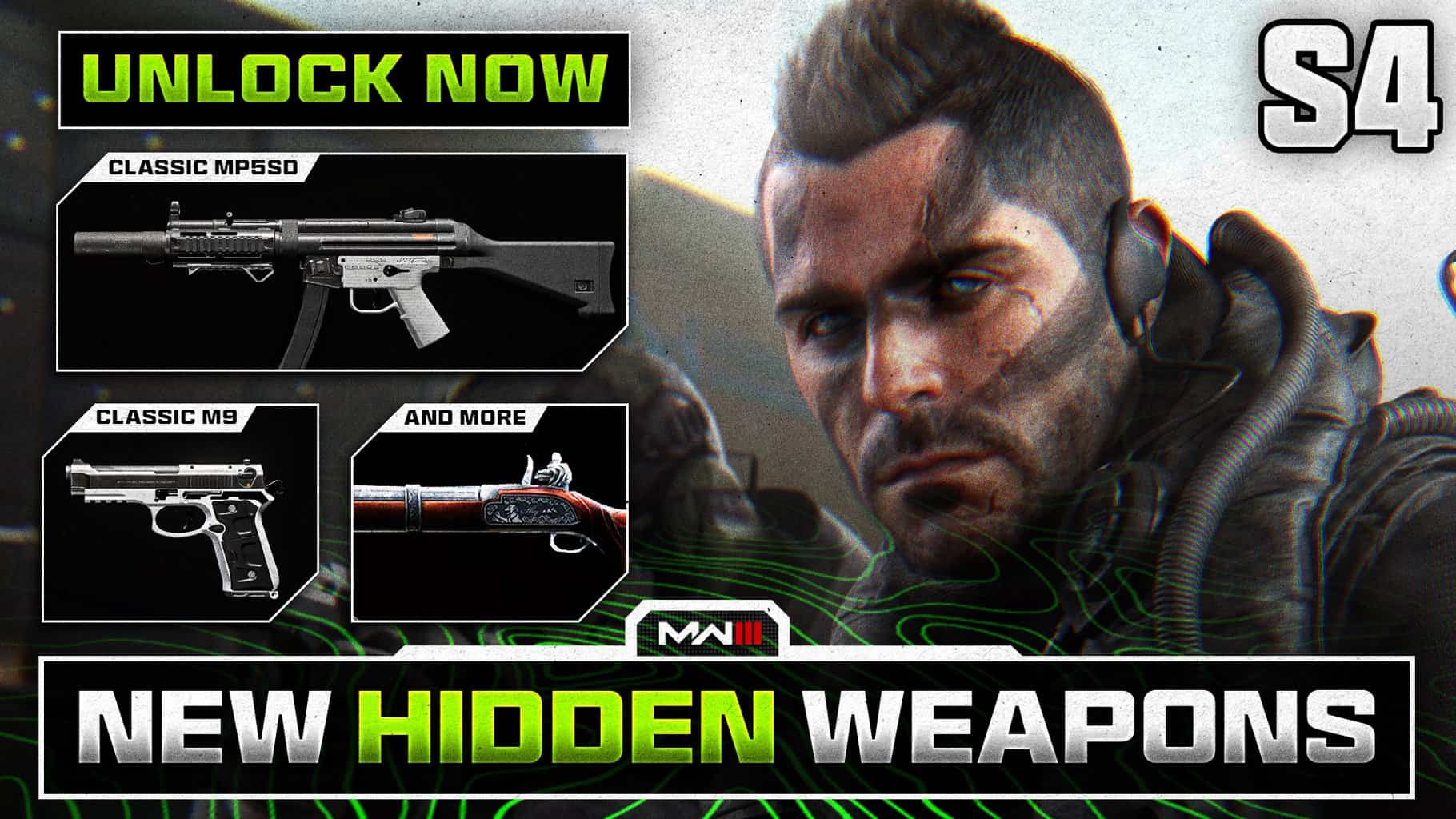 How to Unlock Hidden Weapons in MW3 Season 4 | MP5SD & M9 - Detonated