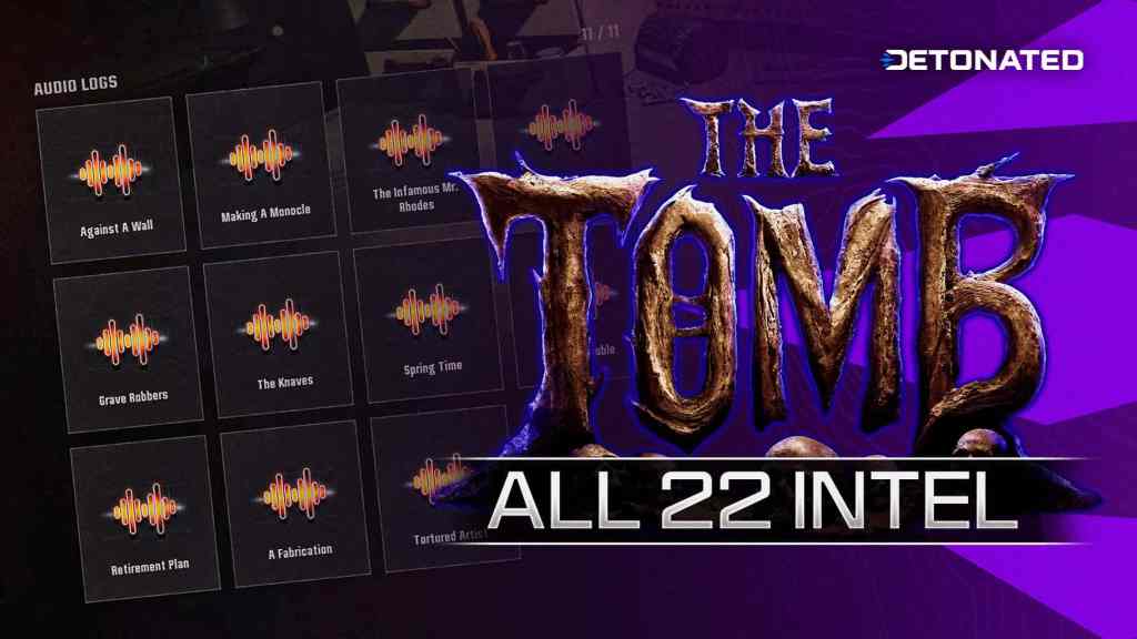 All 22 'The Tomb' Intel in Black Ops 6 Zombies | Location Guide - Detonated